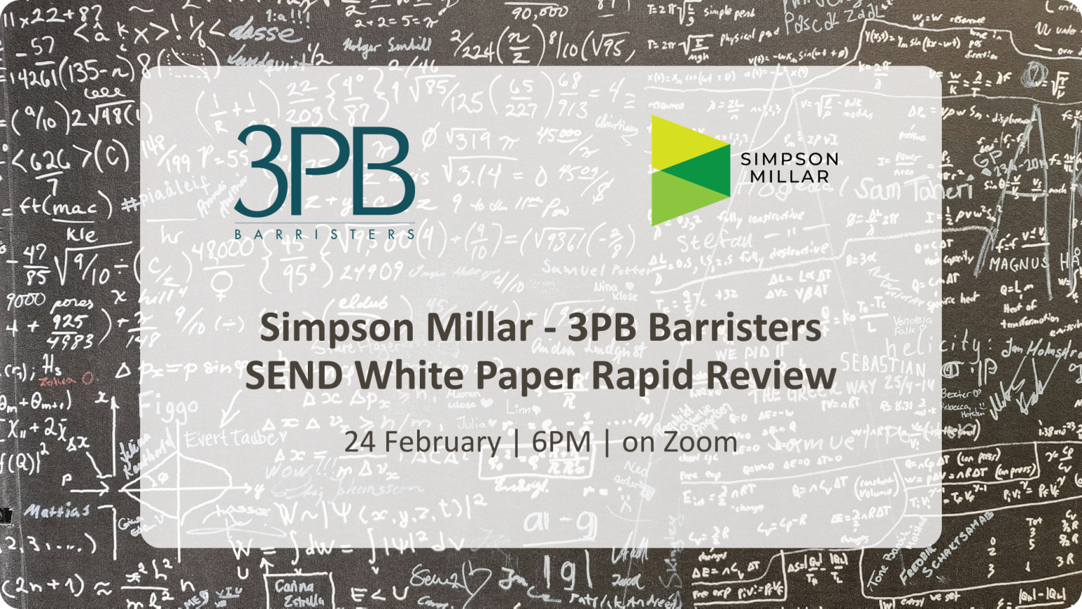 Simpson Millar - 3PB SEND White Paper Rapid Review | 3PB Barristers